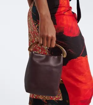 Dries Van Noten Small Leather Top-handle Bag