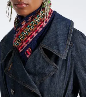 Dries Van Noten Wool Jacquard Scarf