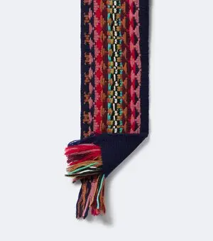 Dries Van Noten Wool Jacquard Scarf