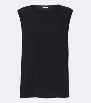 JOSEPH Bley Silk Crêpe Top - Black