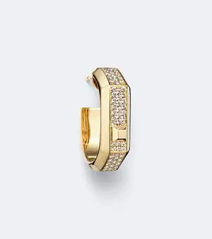 Messika Moderniste 18kt Single Hoop Earring With Diamonds