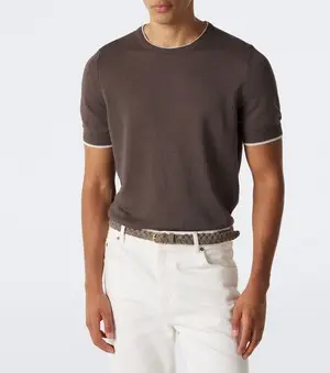 Fedeli Knitted Linen And Cotton Sweater