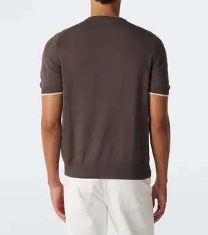 Fedeli Knitted Linen And Cotton Sweater
