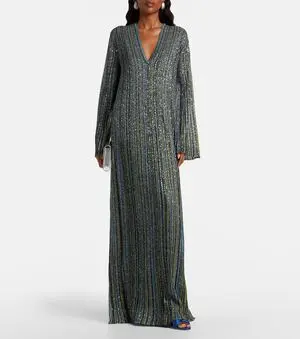 Missoni Striped Lamé Gown