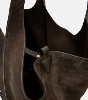 TOD'S T Timeless Medium Suede Tote Bag