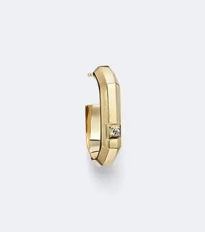 Messika Moderniste Small 18kt Single Hoop Earring With Diamond - Gold