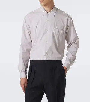 THE ROW Vanja Striped Cotton Shirt