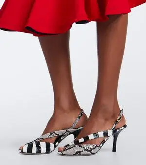 Jacquemus Slingback Leather Heels