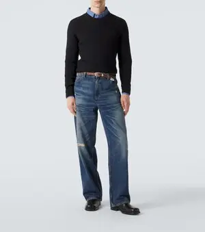 Our Legacy Compact Ribbed-knit Wool Sweater
