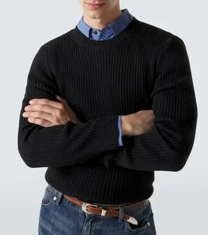 Our Legacy Compact Ribbed-knit Wool Sweater