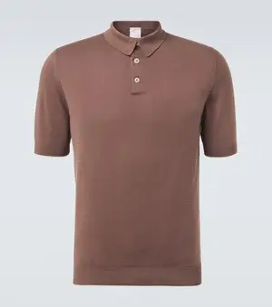 Eleventy Cotton Polo Shirt - Brown
