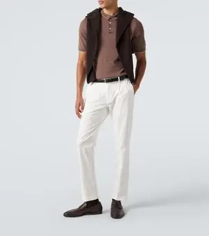 Eleventy Cotton Polo Shirt - Brown