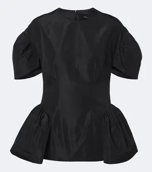 Simone Rocha Peplum Top - Black