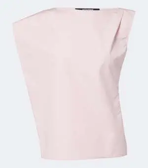 Jacquemus Haut Drap Cotton Top - Pink