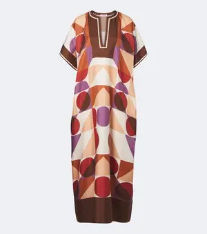 ERES Berry Printed Silk Twill Kaftan - Multicoloured