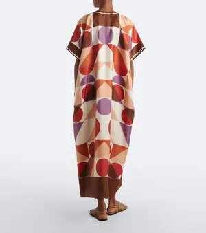 ERES Berry Printed Silk Twill Kaftan
