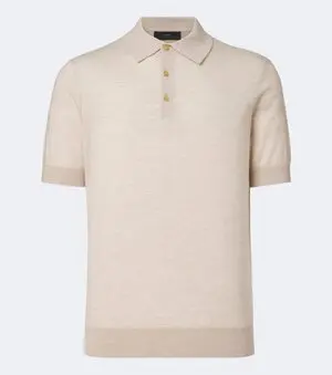 Arch4 Mr Ascot Cashmere Polo Shirt - Beige