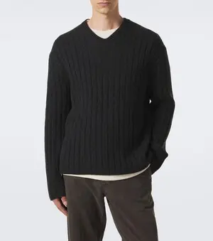 THE ROW Ettore Cashmere Sweater - Grey