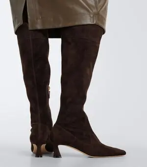 MALONE SOULIERS Riva Suede Knee-high Boots