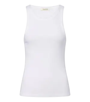 NILI LOTAN Jennifer Ribbed-knit Cotton Tank Top - White