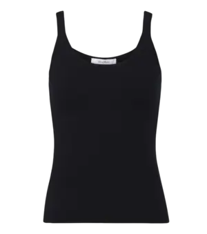 Max Mara Knitted Wool-blend Tank Top - Black