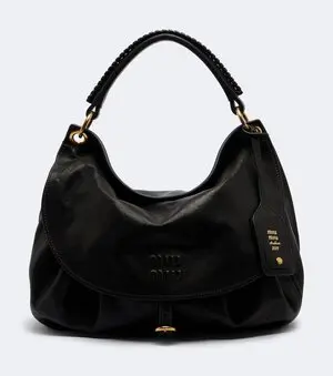 Miu Miu Rendez‑vous Leather Top-handle Bag - Black