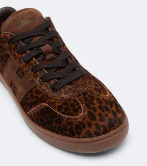 Hogan H647 Leopard-print Calf Hair Sneakers