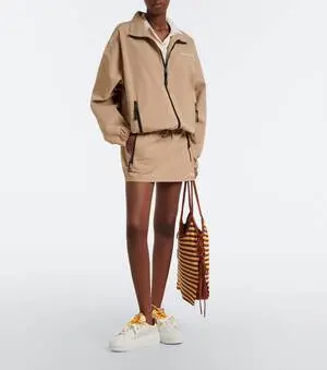 Miu Miu Leather Platform Lace-up Sneakers