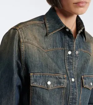 Fendi Cotton-blend Denim Shirt