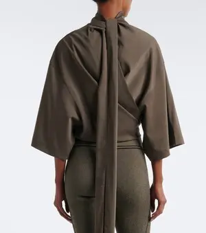 Jacquemus Havana Tie-detail Wool Top