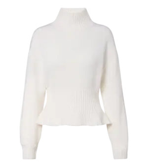 Jardin Des Orangers Wool And Cashmere Mockneck Sweater - White