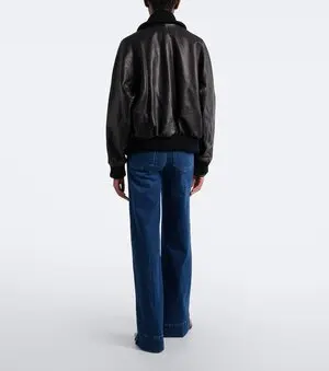 FRAME Slice Wide-leg Jeans