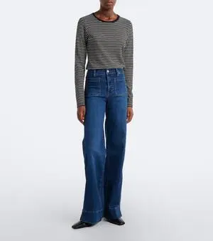FRAME Slice Wide-leg Jeans