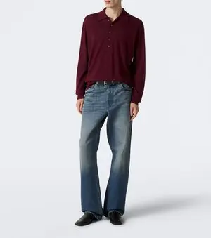Dries Van Noten Wool Polo Sweater