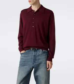 Dries Van Noten Wool Polo Sweater