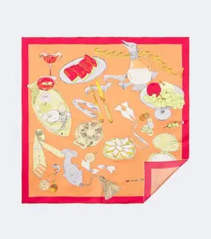 Jacquemus Cocktail Silk Scarf - Multicoloured