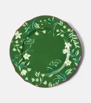 GINORI 1735 Florenza Duchessa Floral Porcelain Charger Plate - Green