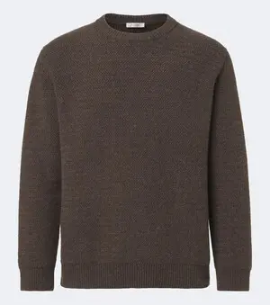 THE ROW Cashmere And Wool Crewneck Sweater - Brown