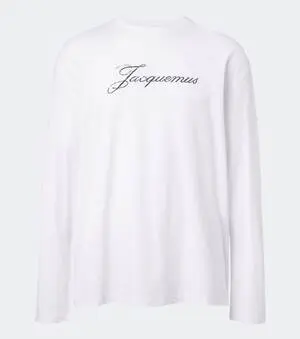 Jacquemus Logo Cotton And Hemp Jersey T-shirt - White