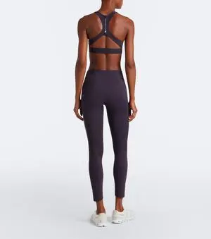 Adidas By Stella McCartney Logo Jersey Sports Bra - Purple