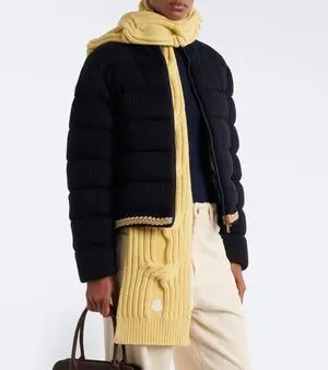 Moncler Cotton Down Cardigan With Zip Front