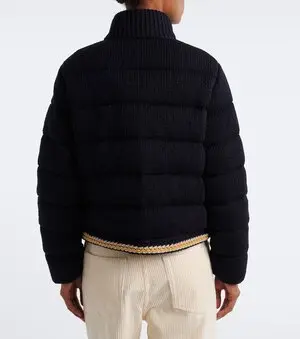 Moncler Cotton Down Cardigan With Zip Front