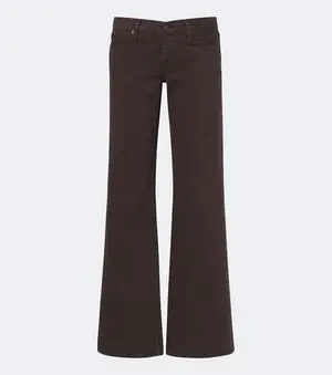 FRAME FRAME Gray Wide-Leg Jeans Brown