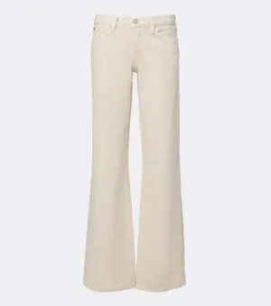 FRAME FRAME Gray Wide-Leg Jeans White