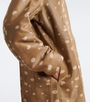 Loulou De Saison Liza Printed Leather Coat