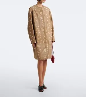 Loulou De Saison Liza Printed Leather Coat