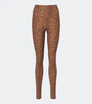 The Upside Javan Leopard-print Leggings - Brown