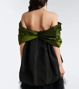 Simone Rocha Draped Off-shoulder Top