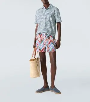 Missoni Zigzag Cotton Polo Shirt