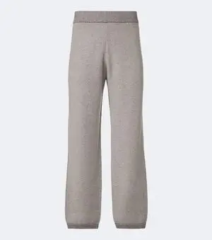 Arch4 Mr Banksy Cashmere Wide-leg Pants - Beige
